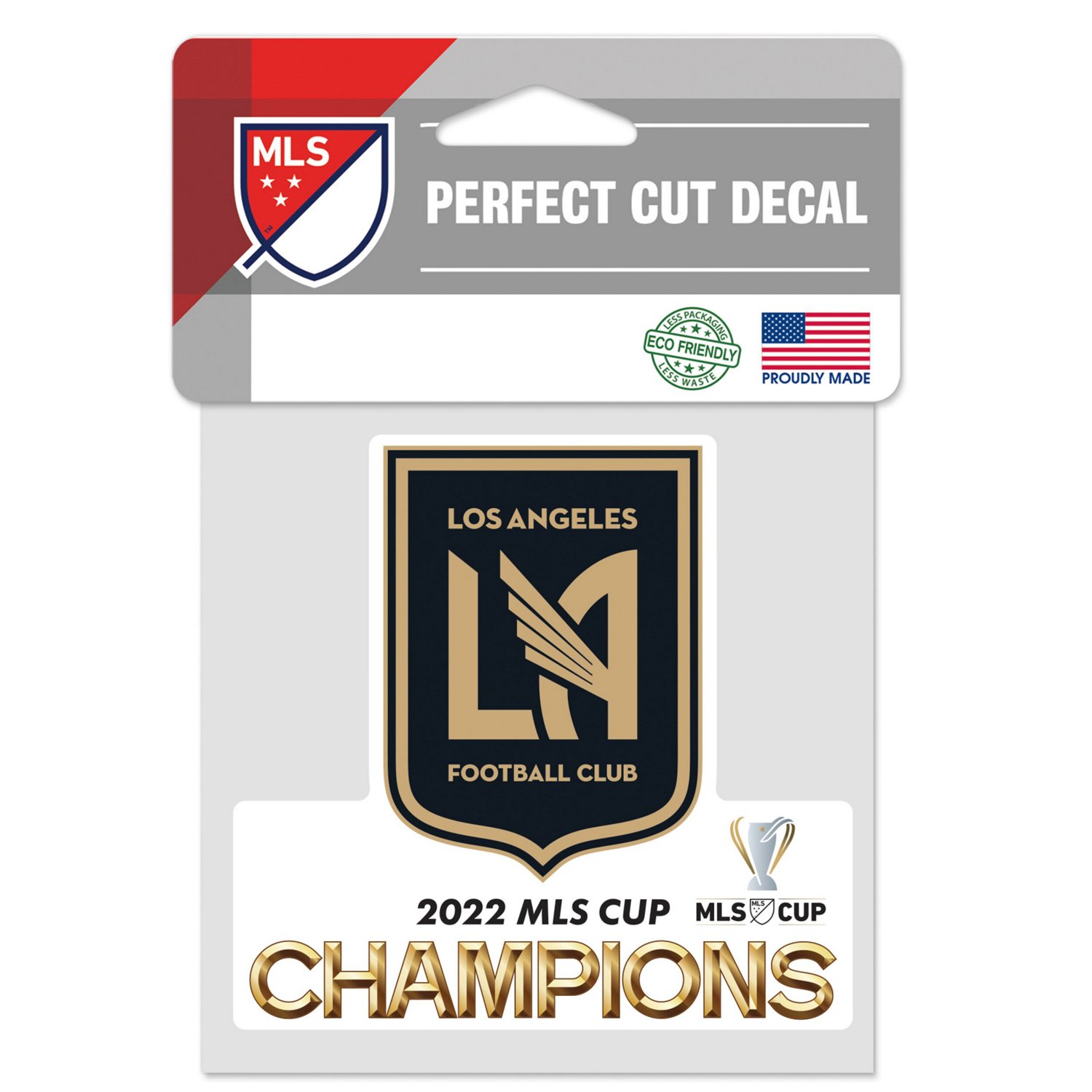 WinCraft LAFC 2022 MLS Cup Champions 4" x 4" Perfect Cut Decal | Academy